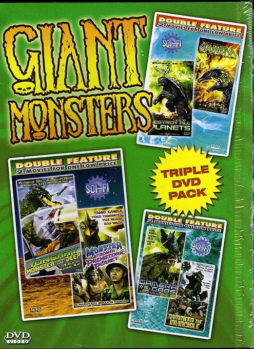 Amazon.com: Giant Monsters Triple DVD Pack (6 Monster Classics): Movies ...