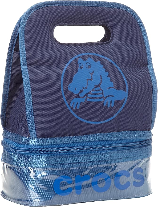 Amazon.com: Crocs Little Girls' Duke Lunch Bag, Navy/Sea Blue, Medium ...