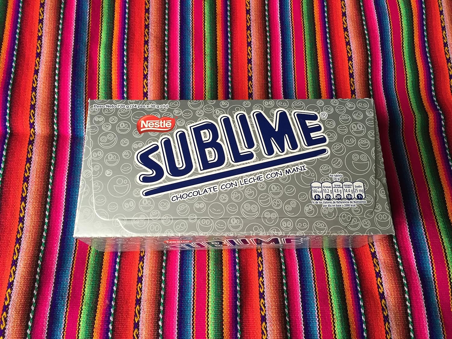 Amazon.com : Sublime Chocolate Peru Con Leche Y Mani/chocolate with ...