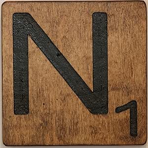 Amazon.com: Large Letter Tile (8 x 8 Medium, N): Home & Kitchen