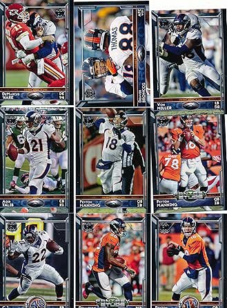 Amazon.com: 2015 Topps Denver Broncos 19 card Team Set with Special ...