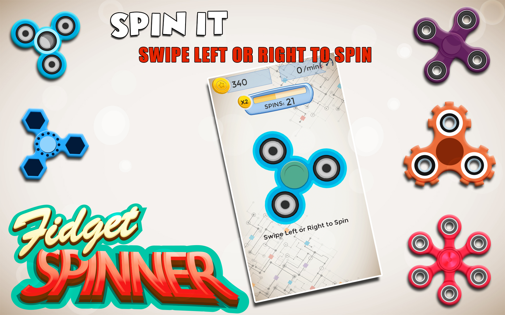 Fidget Spinner Game - Hand Spinner:Amazon.fr:Appstore for Android