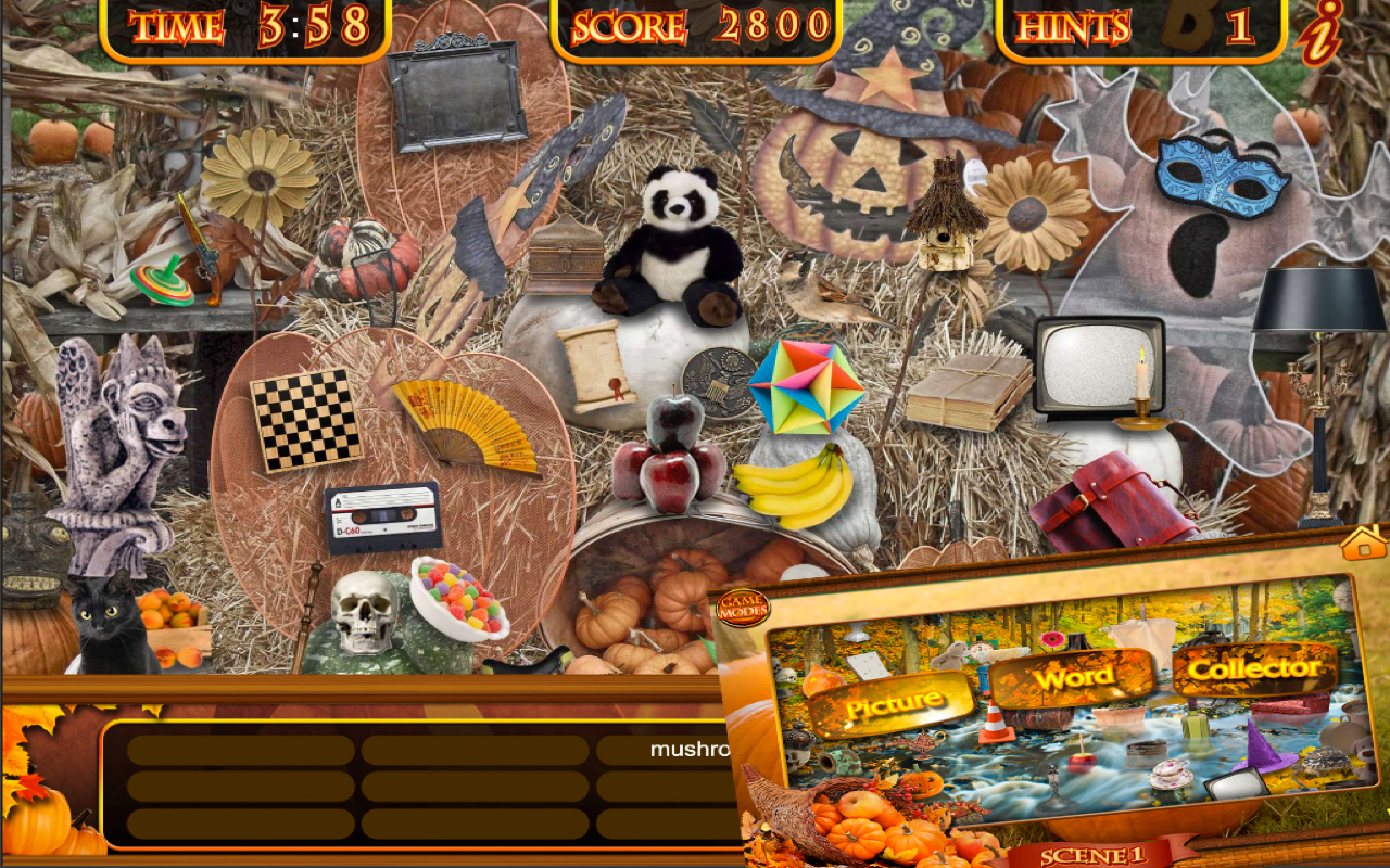 Amazon.com: Hidden Objects – Fall Harvest & Autumn Halloween Season ...