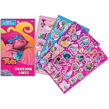 Amazon.com: Dreamworks Trolls Sticker Book: Toys & Games