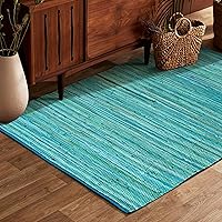 Amazon.com: 100% Cotton Rag Rug 24x36 - Multicolor Chindi Rug - Hand ...