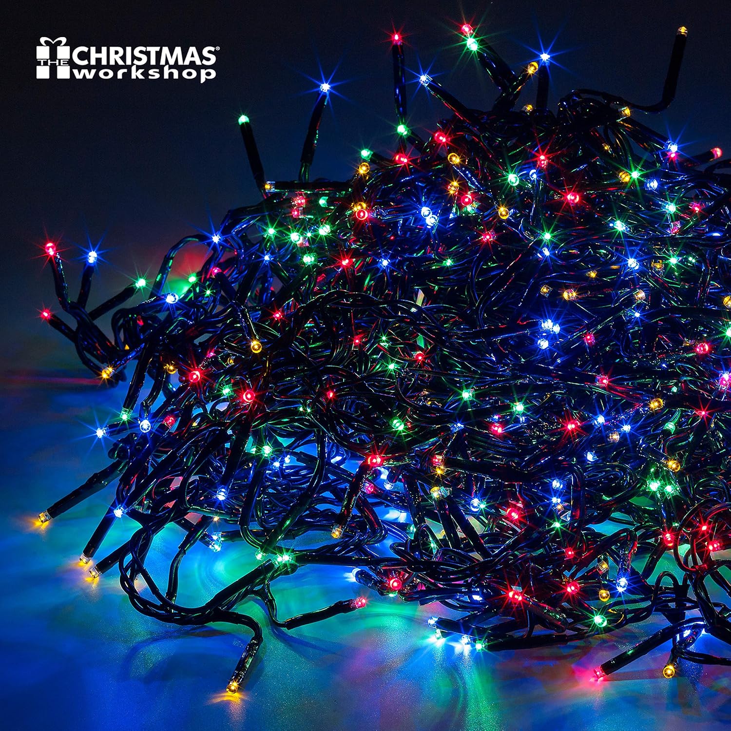 The Christmas Workshop 78390 720 Multi-Coloured LED Chaser Cluster ...