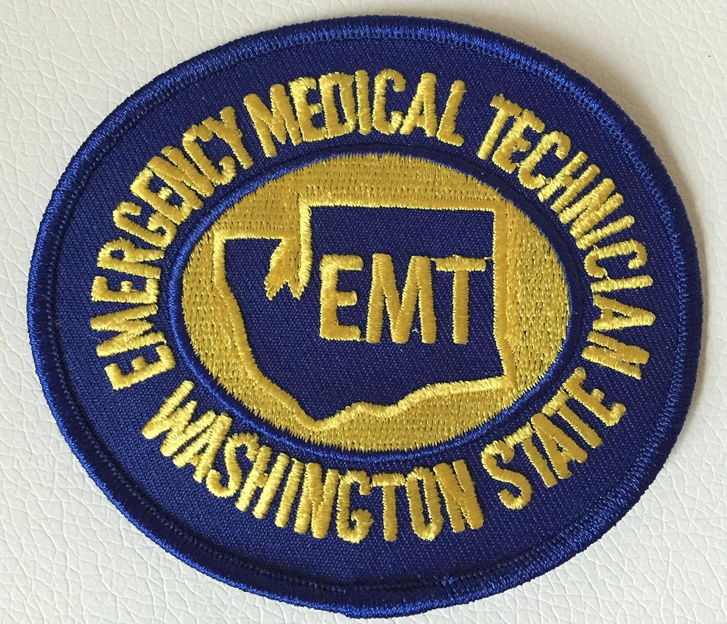 Amazon.com: Washington EMT Emergency Medical Technician Patch Gold on ...
