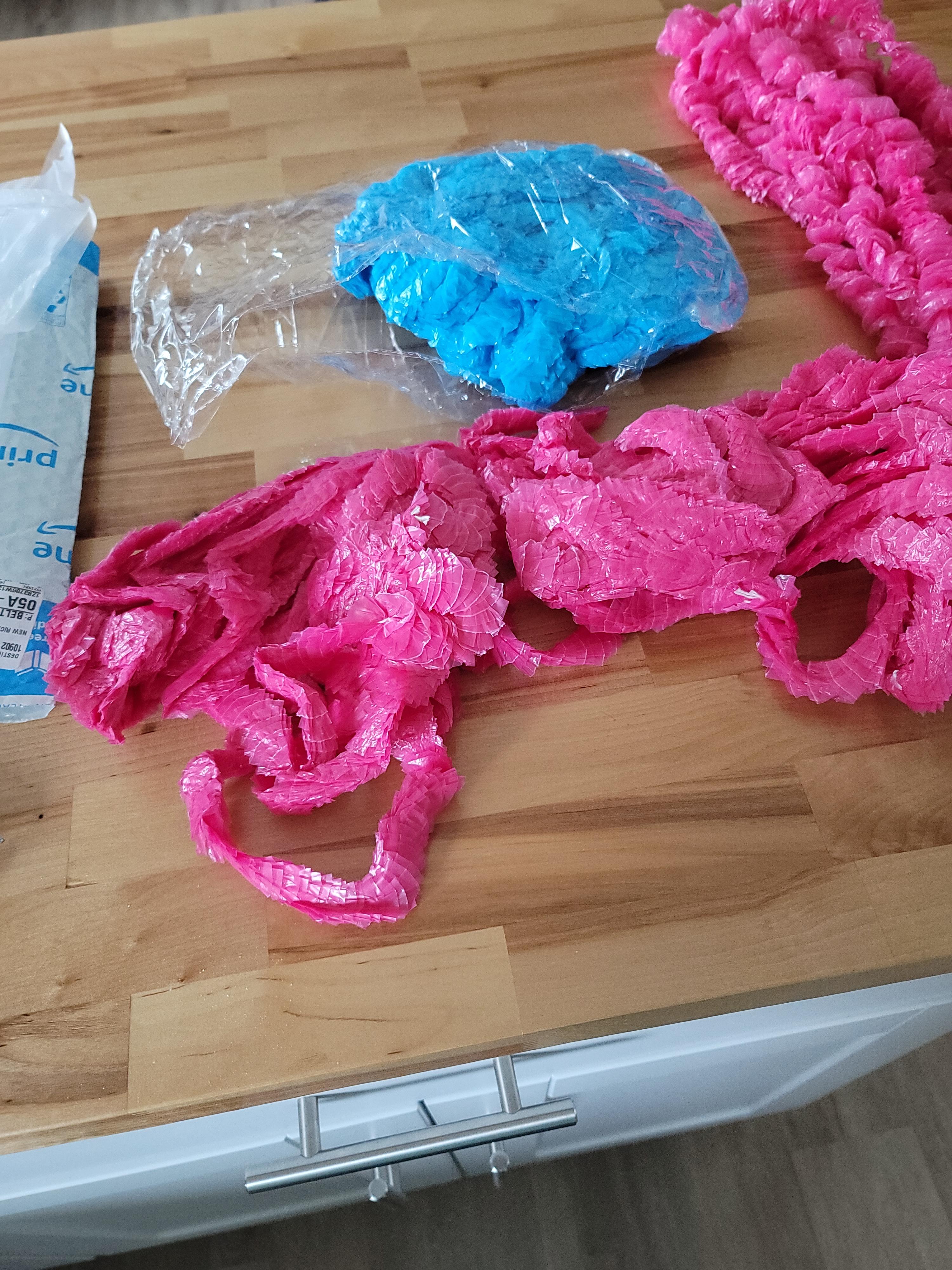 $3/mo - Finance 54 Pieces Baby Gender Reveal Leis Includes 27 Blue Leis ...