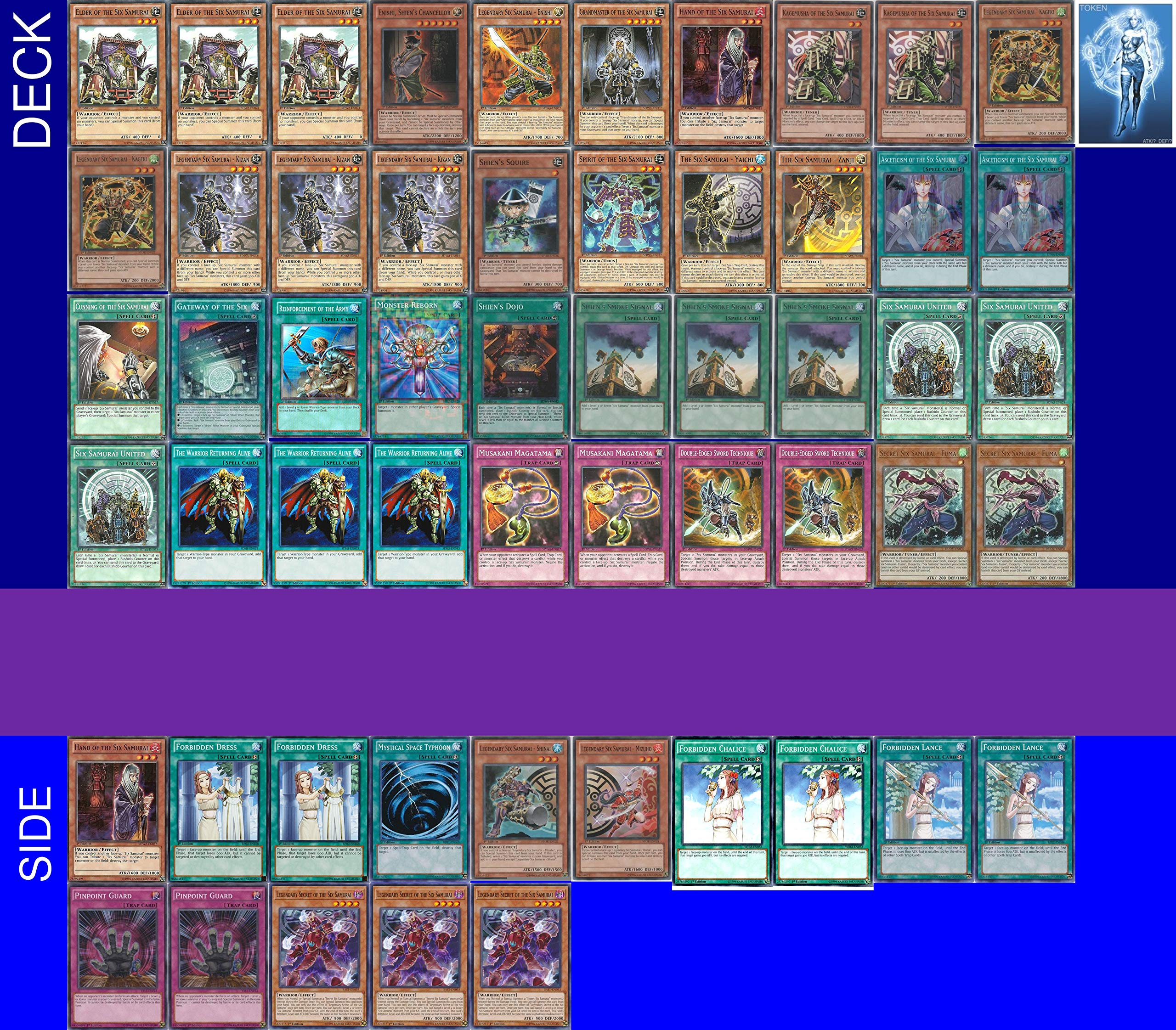 Buy Yu-Gi-Oh! YUGIOH Tournament Ready Six Samurai Deck with Complete ...