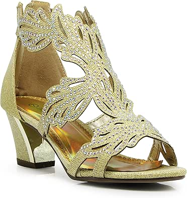 Amazon.com | Enzo Romeo Lime03N Womens Open Toe Mid Heel Wedding ...
