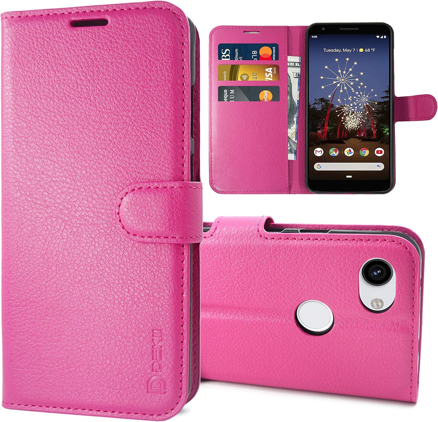 Amazon.com: Dekii Pixel 3A XL Wallet Case Cover, Google Pixel 3A XL ...