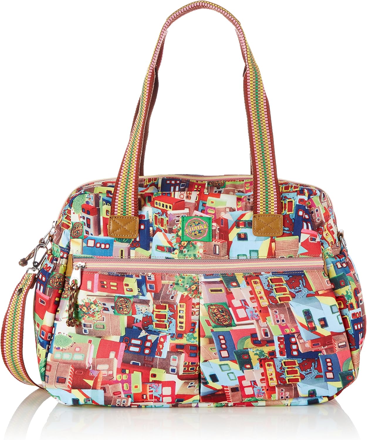 Oilily Womens Oilily Baby Bag Shoulder multi-coloured Size: 44x31x16 ...