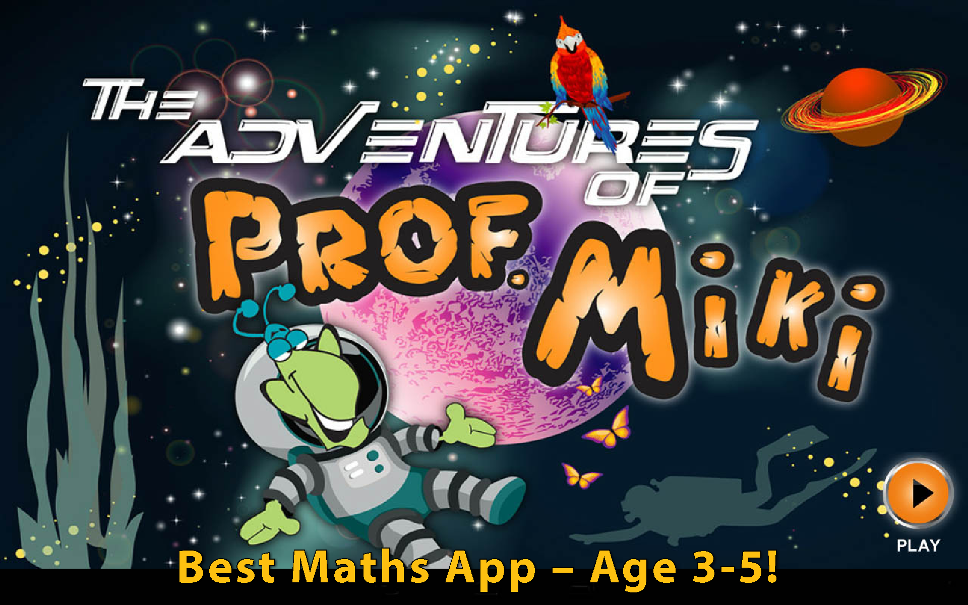 Prof Miki Maths, age 3-5, best math app, vital foundational skills, pre ...