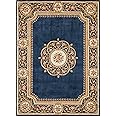 Amazon.com: Momeni Harmony India Wool Hand Tufted Medallion Blue Area ...