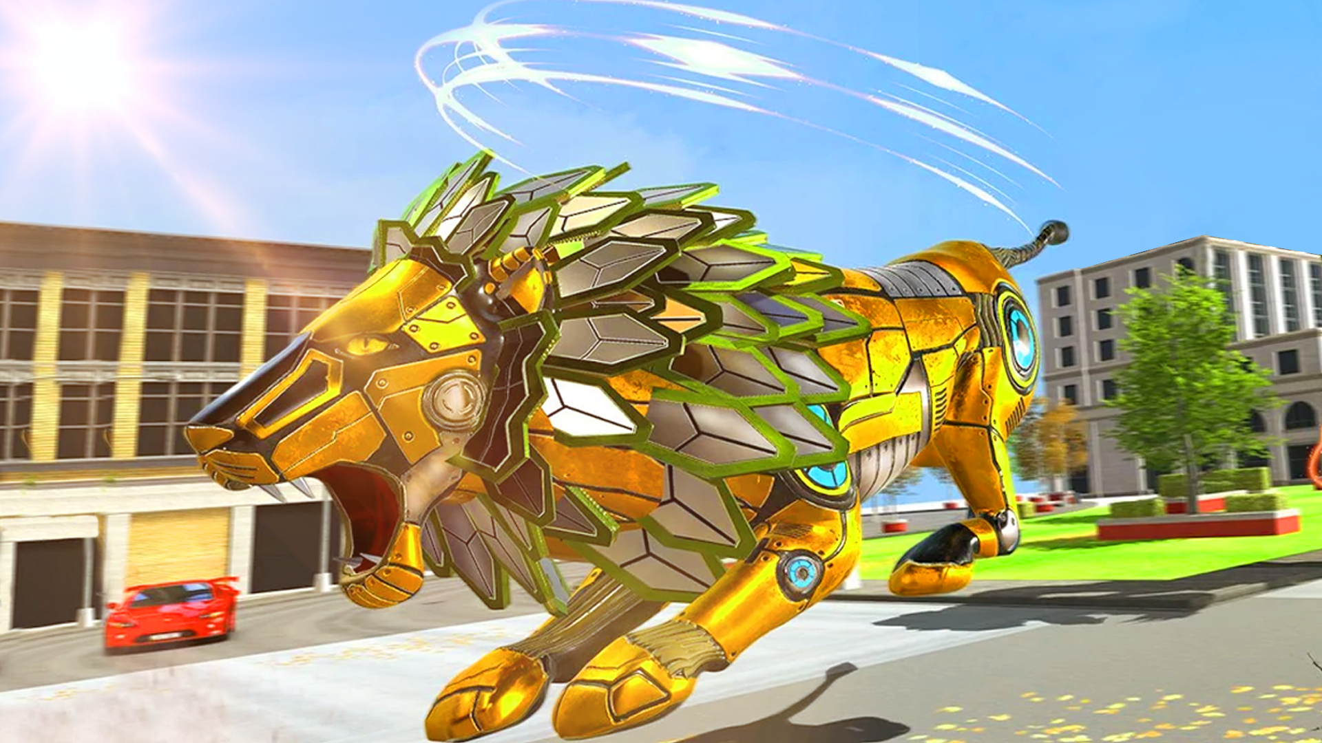 Furious Lion Robot Attack Simulator - Lion Robot Shooting 3D Games ...