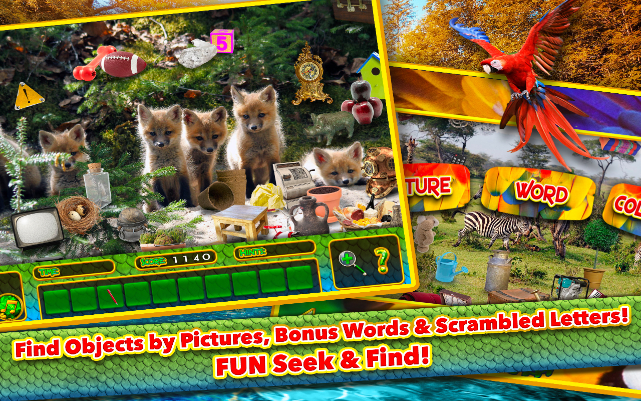 Amazon.com: Hidden Objects Animals – Worldwide Animal Kingdom Seek ...