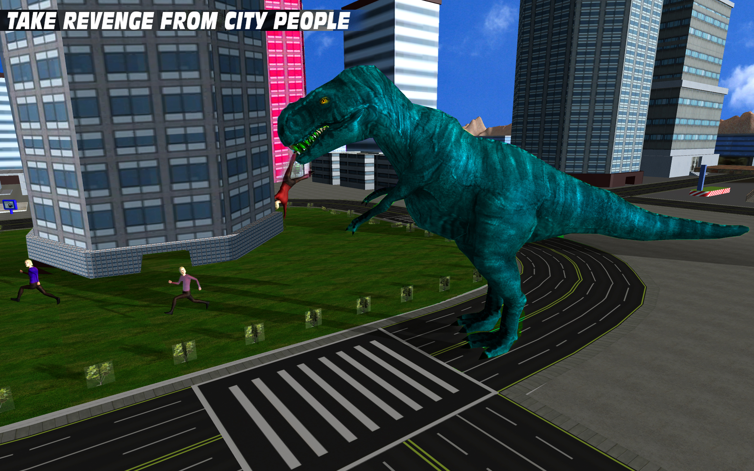 Real Angry Dinosaur City Rampage Simulator - City Destruction & Dino ...