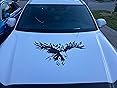 Amazon.com: Practisol Eagle Car Decals 1 Pack Black Car Graphics Vinyl ...