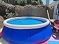 Amazon.com: 12 ft X 36 in Inflatable Top Ring Swimming Pools Outdoor ...
