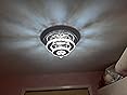LED Crystal Ceiling Light 36 W Diamond Luster Style Brightness and ...