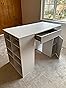 Amazon.com: South Shore Crea Counter-Height Craft Table with ...