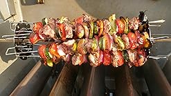 Amazon.com : Napoleon 64007 Rotisserie Shish Kebab Wheel, Stainless ...