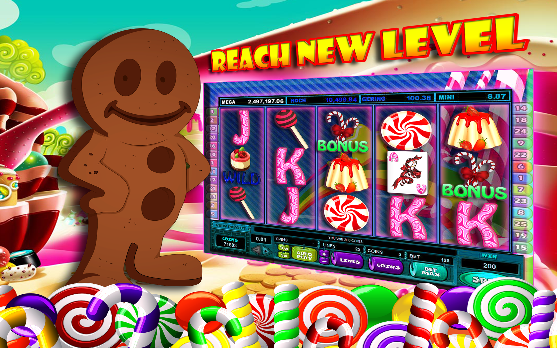 A Candy Slots Deluxe Turbo Journey of Old Vegas sweet crush wilds ...