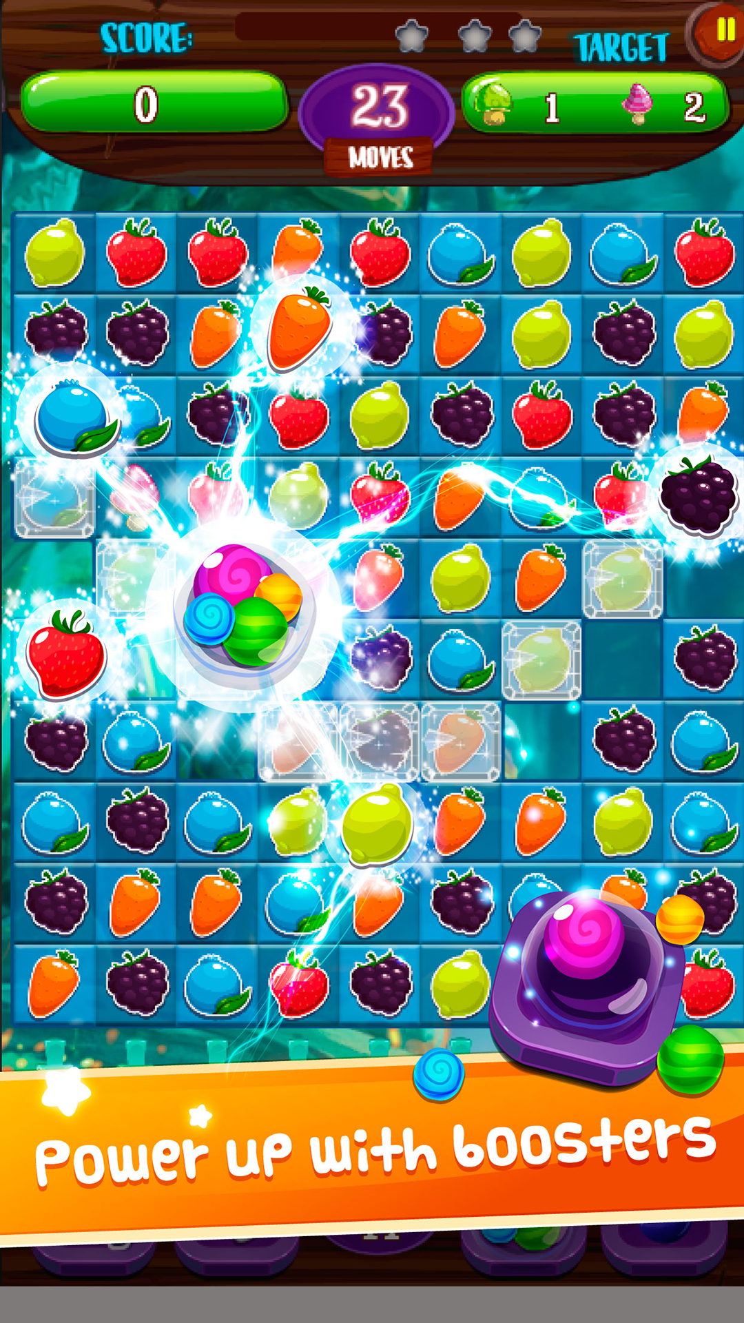 Fruit Maze Puzzle - Match Three Mania: Match The Candy Bubbles To ...
