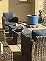 Amazon.com: XIZZI Patio Coffee Table Outdoor End Table Wicker Rattan ...
