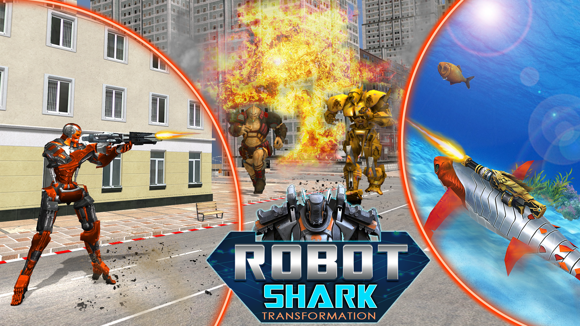 Robot Shark Transform 2018 - Shark Simulator Free:Amazon.co.uk:Appstore ...