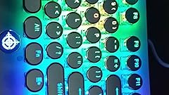 Amazon.com: MK9 RGB Mechanical Keyboard RGB Retro Gaming Keyboard-Blue ...