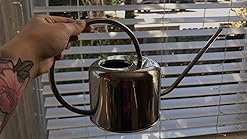 Amazon.com : Esschert Design Stainless Steel Watering Can Modern Style ...