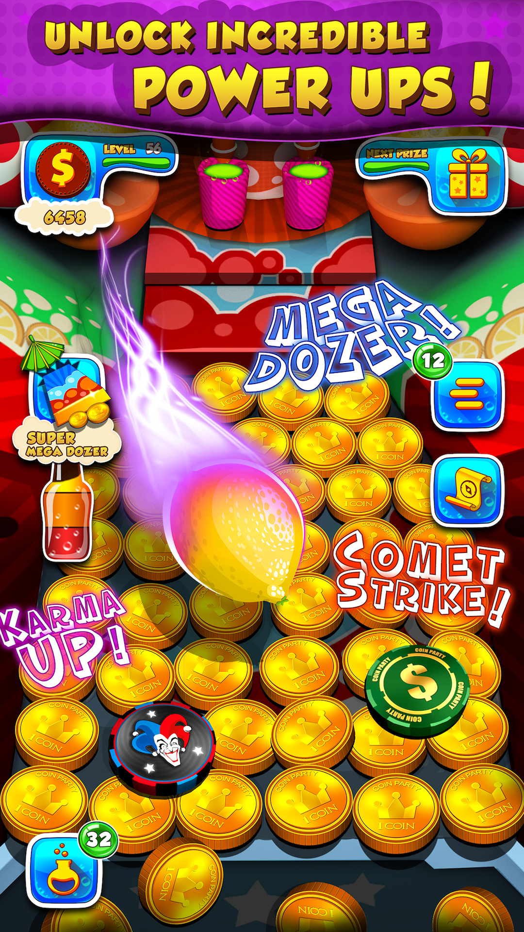 Coin Party: Pizza & Soda Dozer:Amazon.co.uk:Appstore for Android