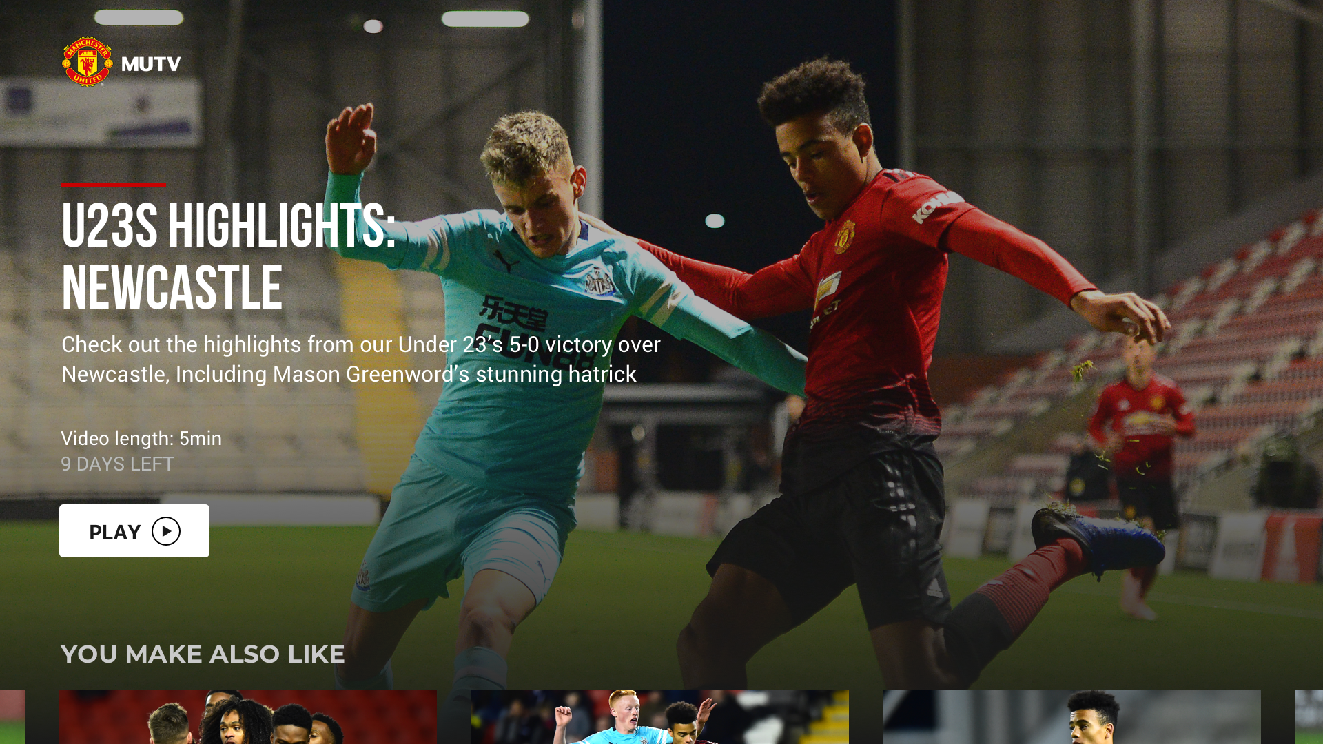 MUTV - Manchester United TV: Amazon.es: Appstore para Android