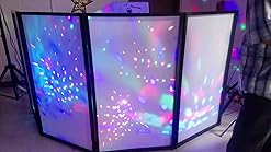 Amazon.com: DJ Booth Foldable Cover Screen - Portable Event Facade ...
