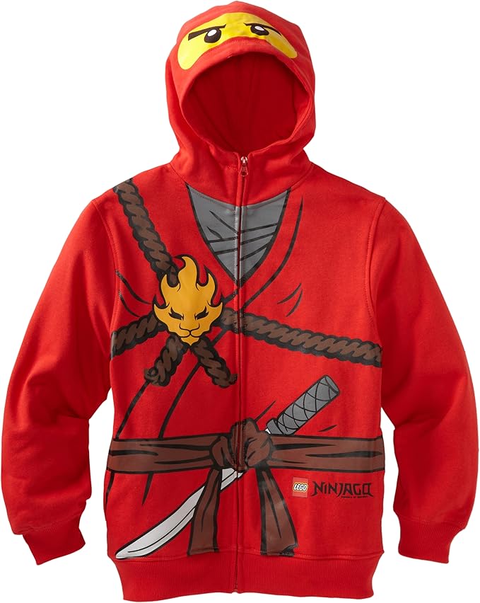 Amazon.com: Ninjago Big Boys' Lego Character Hoodie, Red, Medium ...