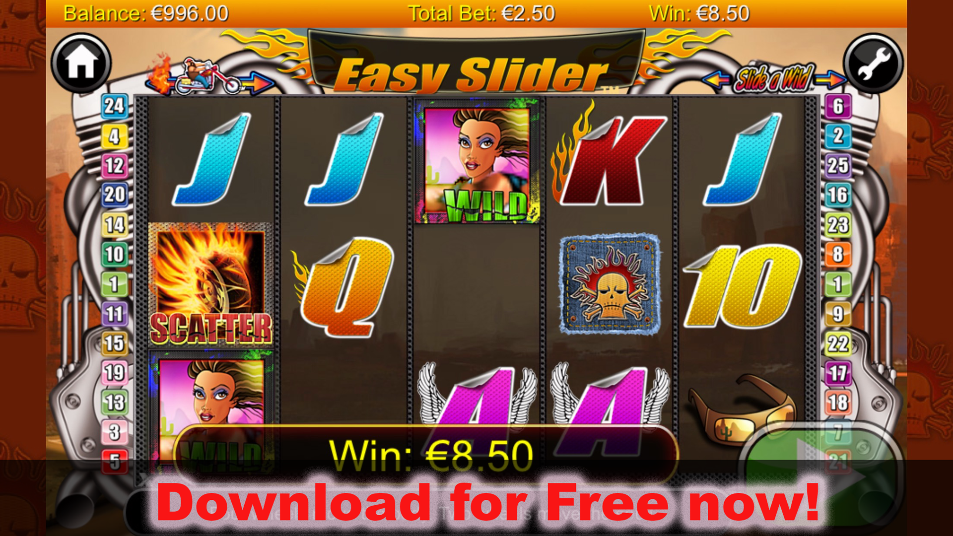 Slots Easy Slider - Free Vegas Video Slot Machines:Amazon.co.uk ...