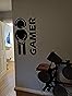 Customwallsdesign Video Game Gaming Gamer Wall Decal Art Decor Sticker ...
