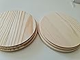 Amazon.com : Round Wooden Plaques for Crafts, Natural Pine Unfinished ...