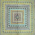 Amazon.com: India Arts Geometric Pattern Square Cotton Tablecloth 70" x ...