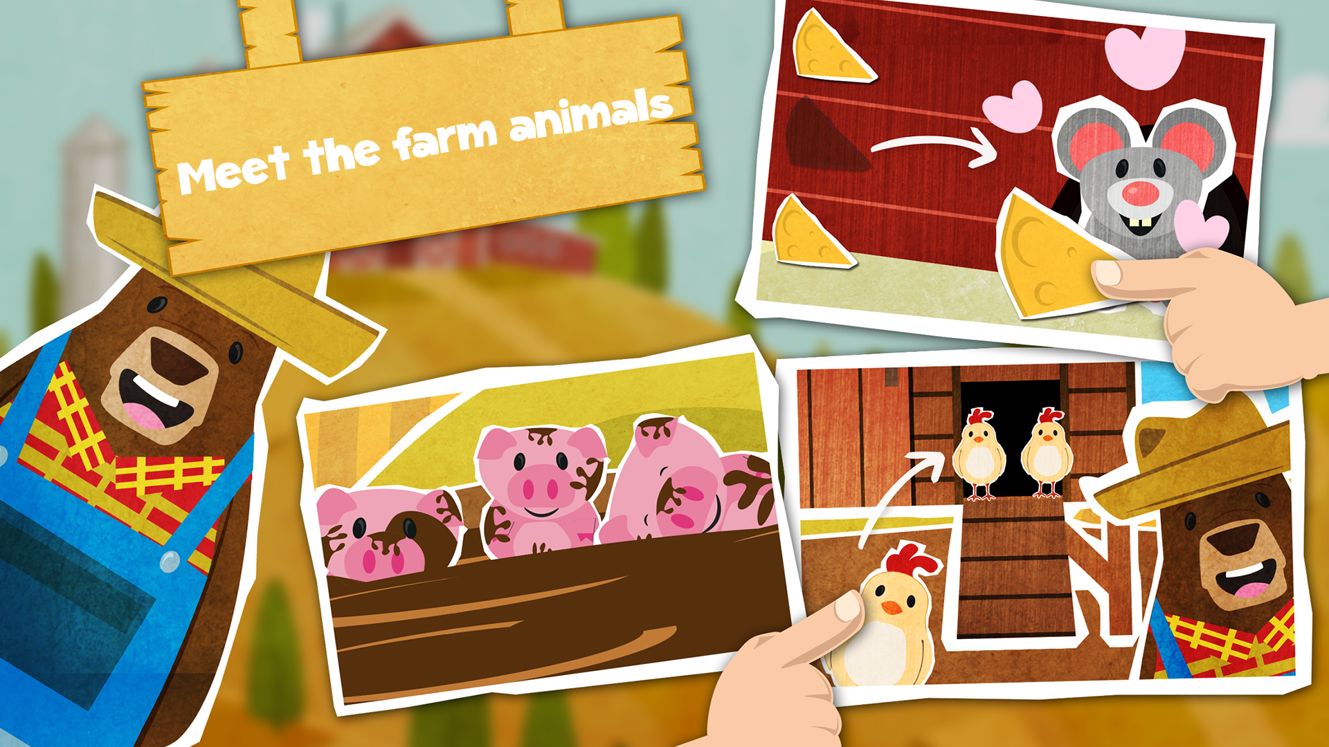 Mr. Bear on the Farm - Have fun with Mr. Bear and his animal friends on ...