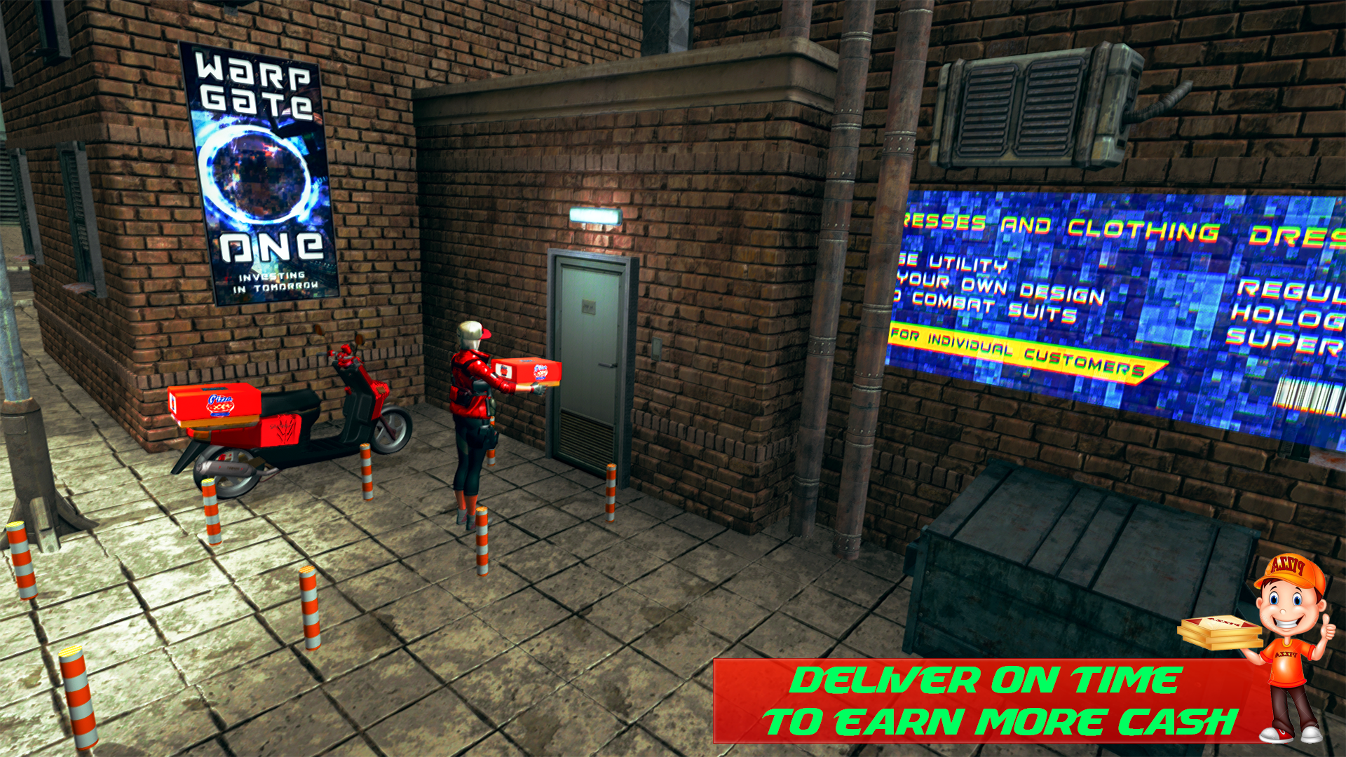 Pizza Delivery Girl 2020: Moto Pizza Simulator Game for Kids for fun ...