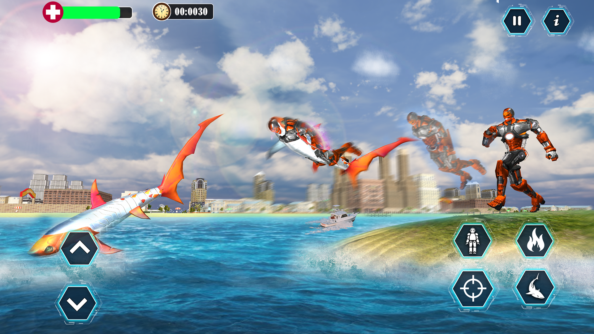 Robot Shark Transform 2018 - Shark Simulator Free:Amazon.co.uk:Appstore ...