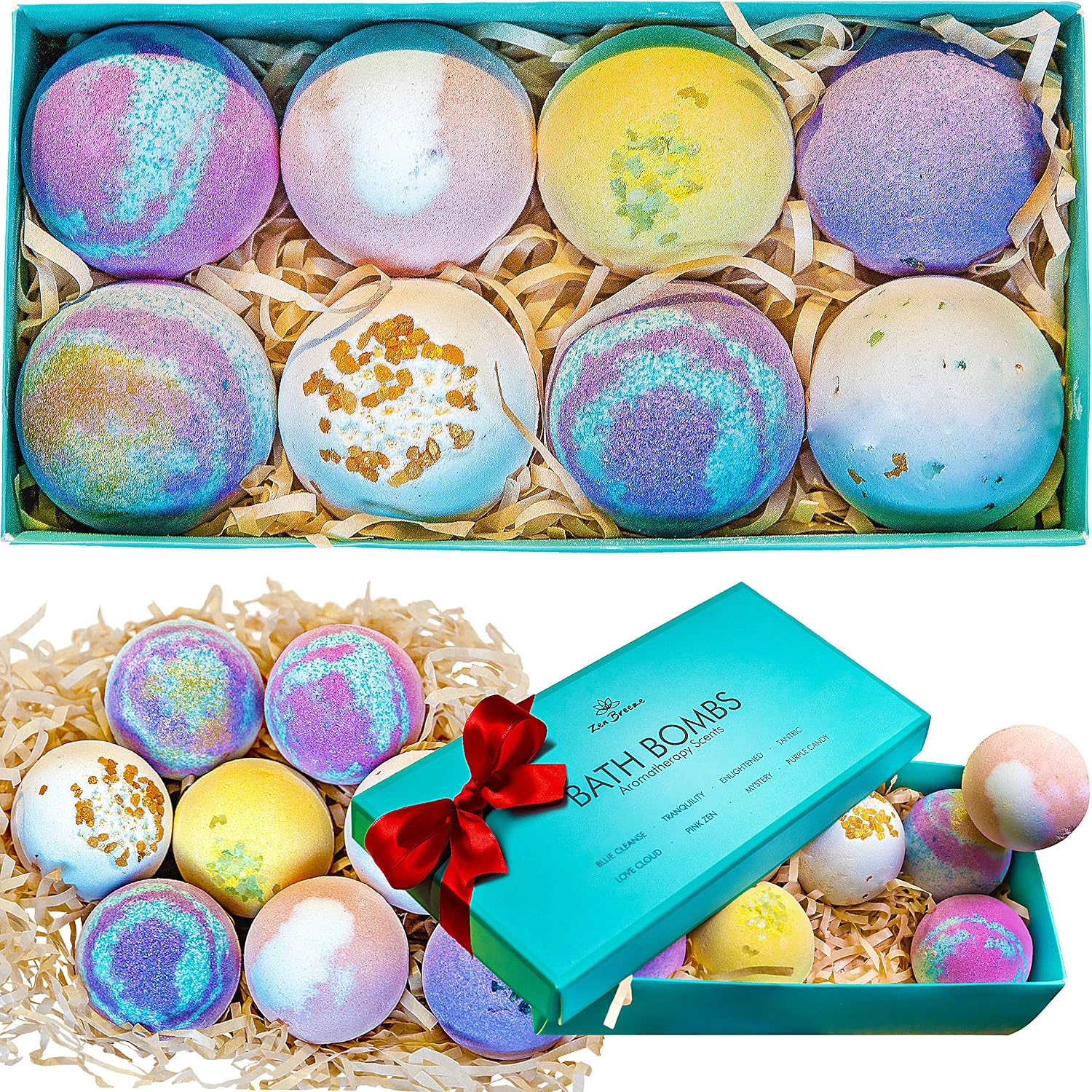 Bath Bombs Gift Set 8 Luxury All Vegan Bubble Fizzies For Women Bath Bombs Gift Set 8 Luxury All Vegan Bubble Fizzies For Women