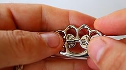 Amazon.com: Silver color Brass Knuckles Pin: Clothing