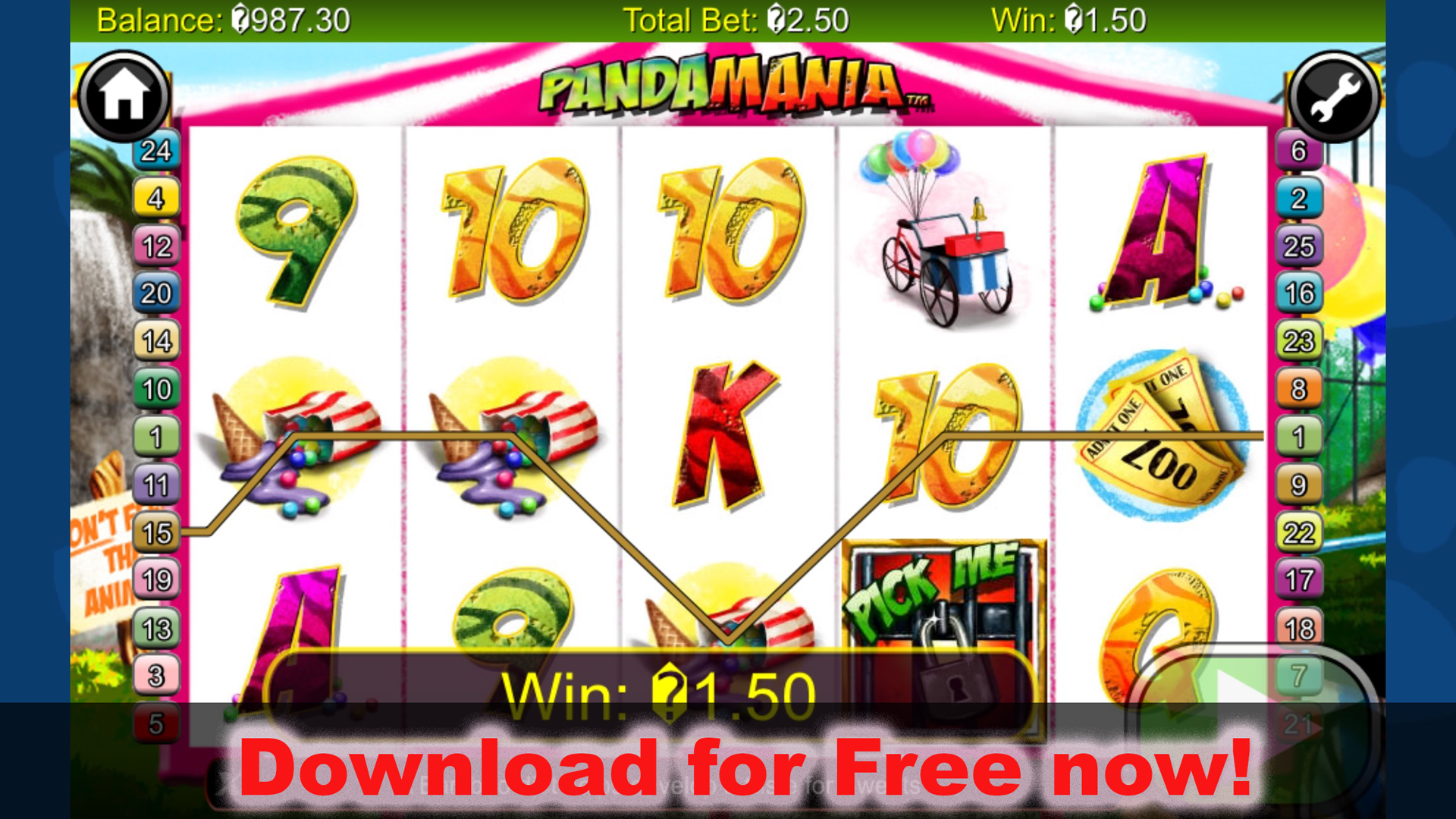 Jackpot Fortune Casino Slots: Panda Mania - Free Las Vegas Slots with ...