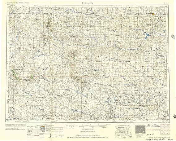 Amazon.com : YellowMaps Lemmon SD topo map, 1:250000 Scale, 1 X 2 ...