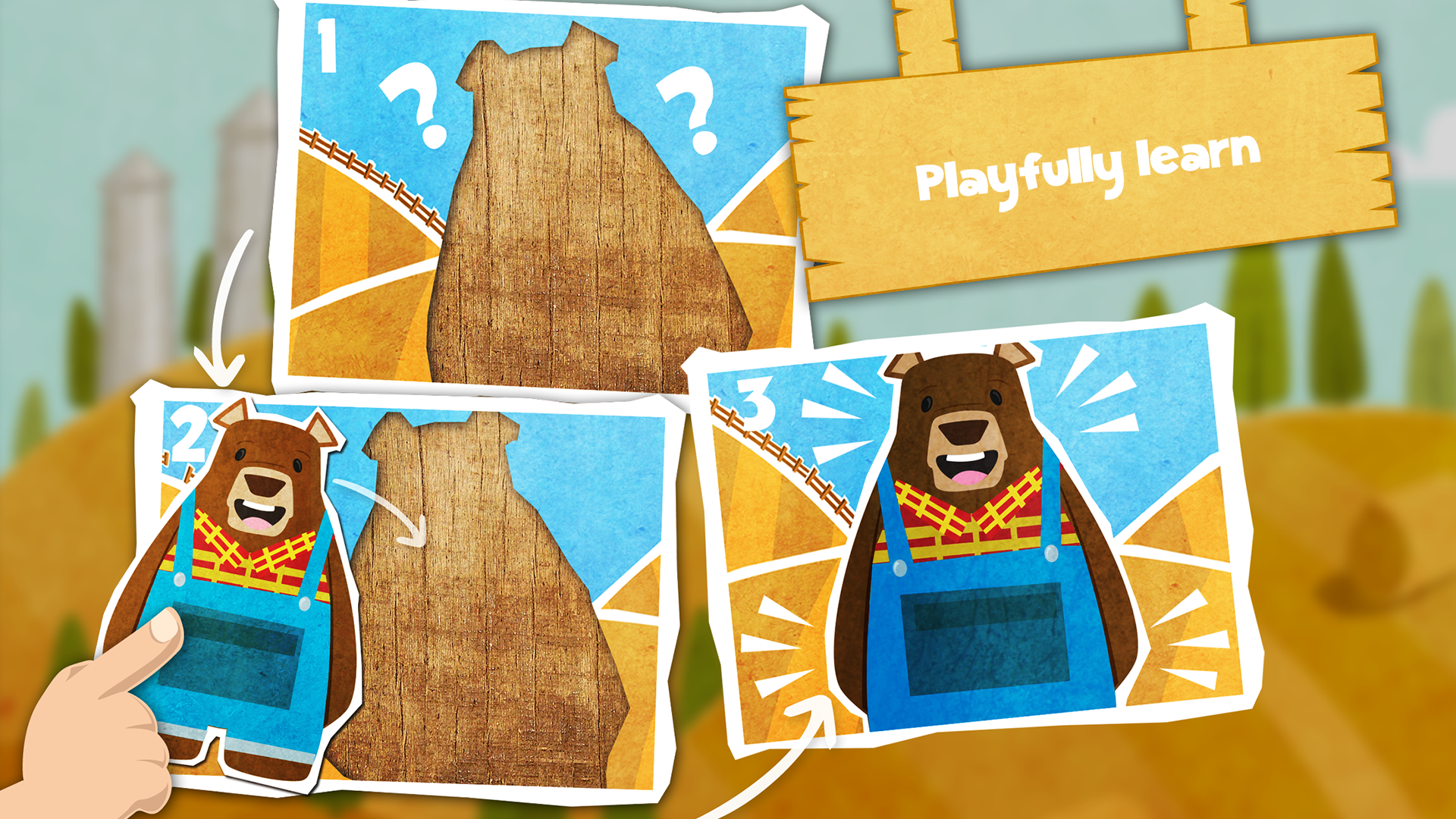 Mr. Bear on the Farm - Have fun with Mr. Bear and his animal friends on ...