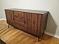 Amazon.com: BELLEZE Mid Century Modern 57 Inch Sideboard Kitchen Buffet ...