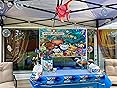 Fun Express Hanging Tissue Fish Decorations (6 pc) Party Decor, Hanging ...